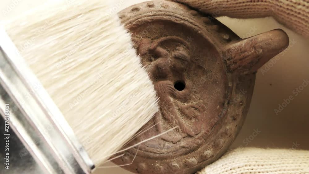 Authentic Oil Lamp depicting Leda and the Swan from Greek mythology in ...