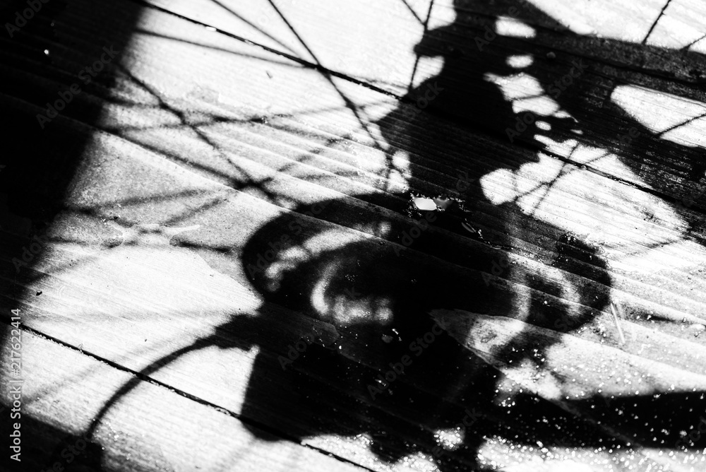Closeup image of the mechanical parts of a bikes rear gear cog system ...