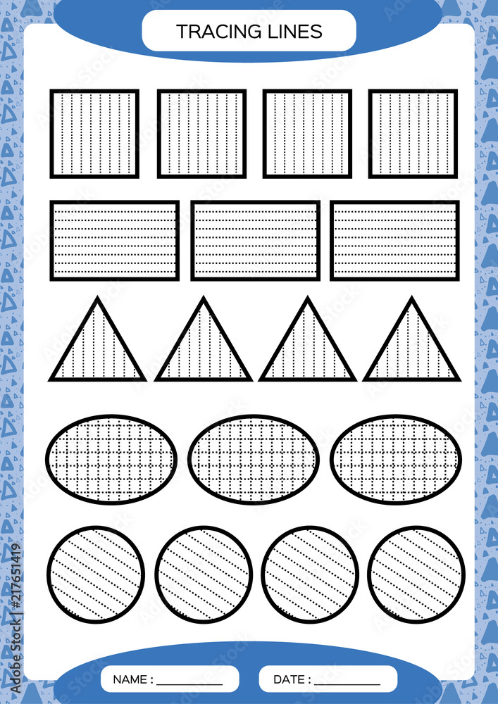 Tracing Lines. Kids education. Preschool worksheet. Basic writing. Kids ...