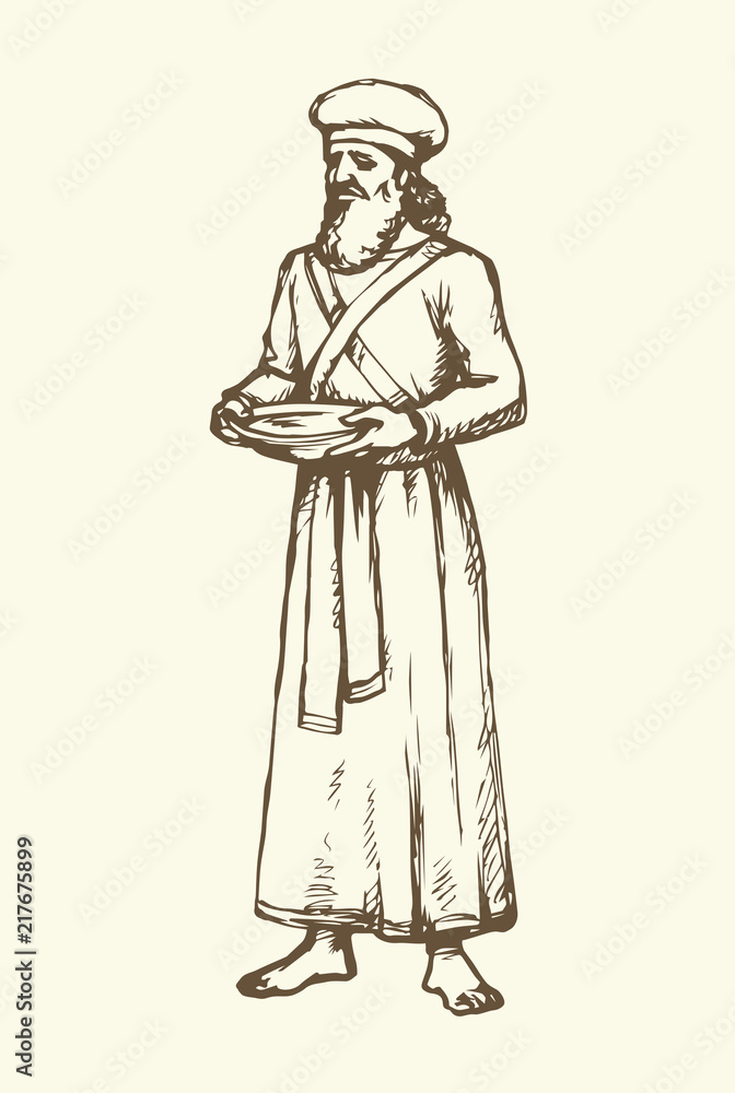 High Priest. Vector drawing Stock Vector | Adobe Stock