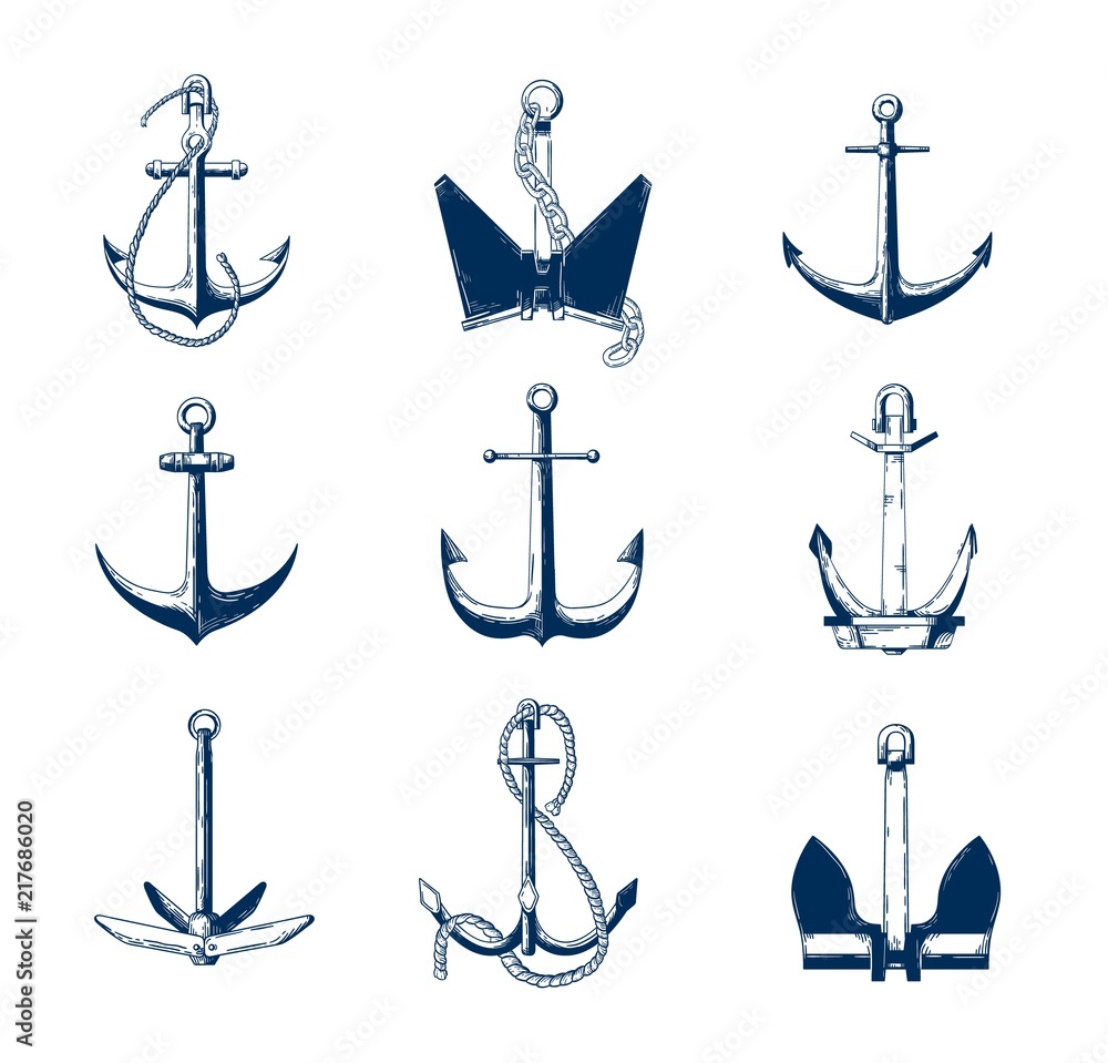 Elegant Anchor Tattoos