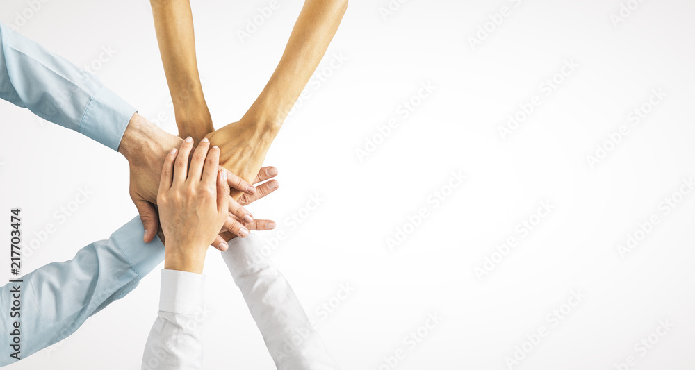 Hands on white background Stock Photo | Adobe Stock