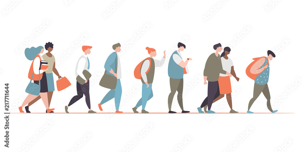 Office Workers Walking