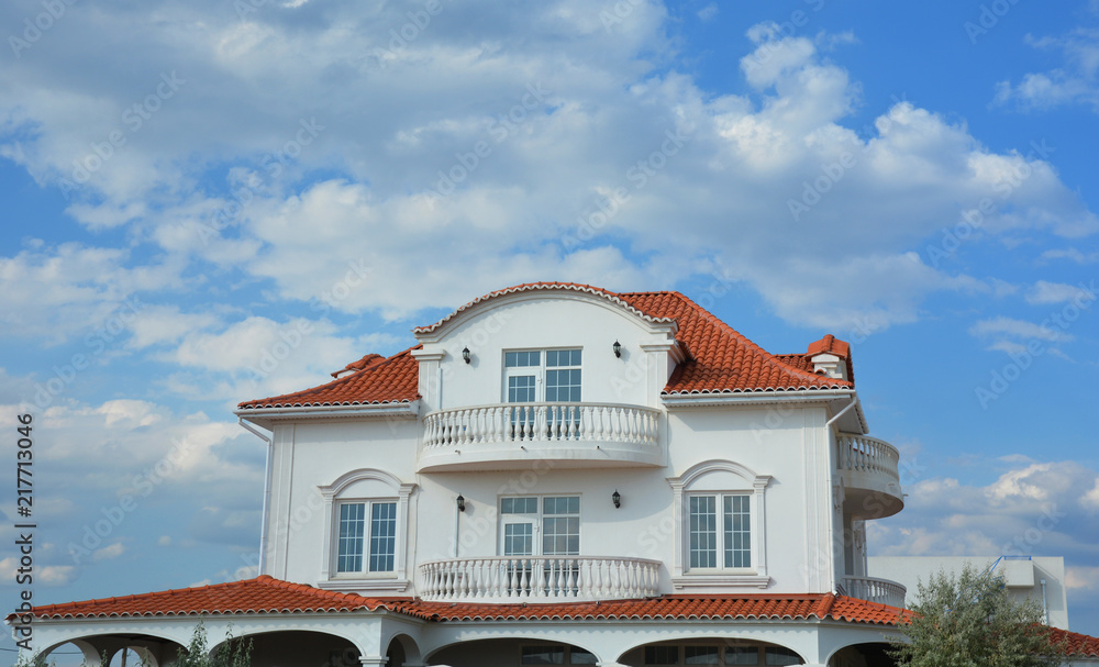 Modern Red Roof House