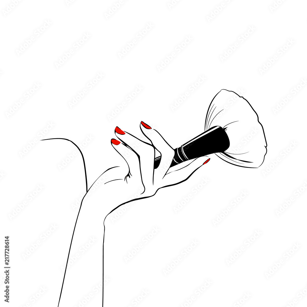 Makeup Drawings On Hand | Saubhaya Makeup