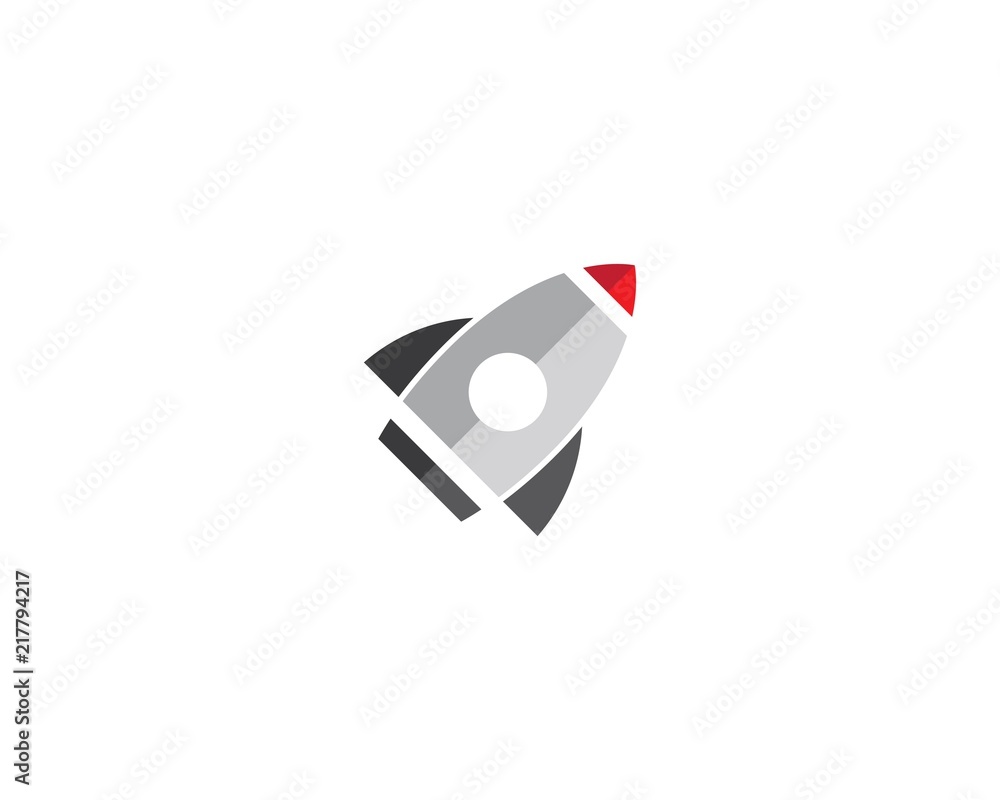 Rocket symbol illustration Stock Vector | Adobe Stock