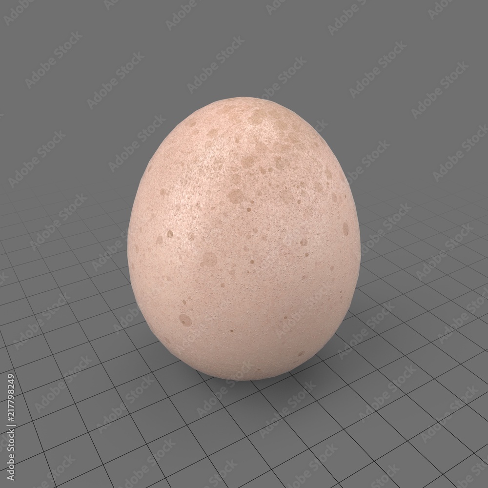 Spotted chicken egg Stock 3D asset | Adobe Stock