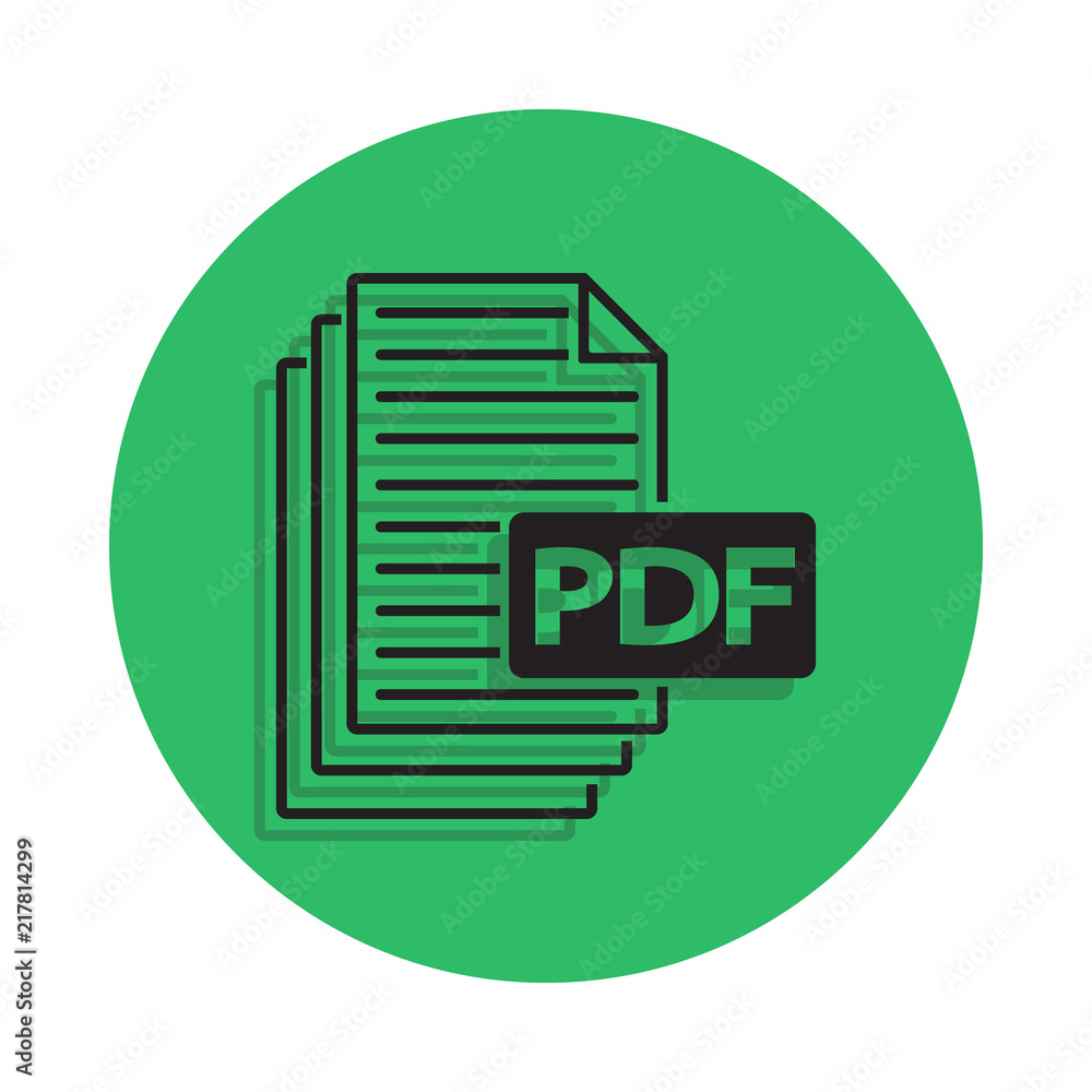 pdf files illustration. Element of library icon for mobile concept and ...