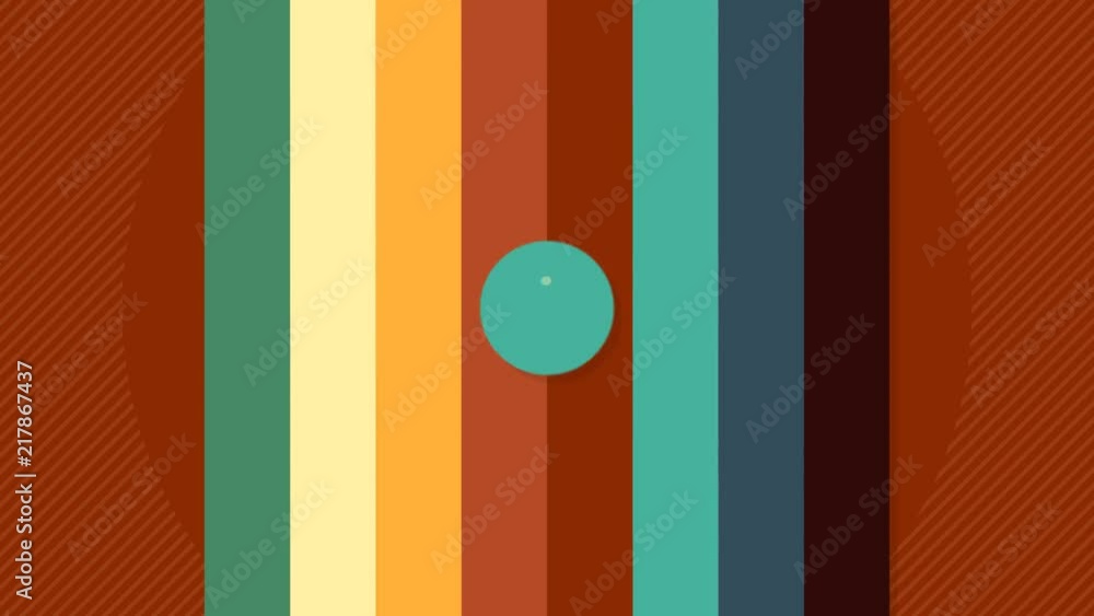 Flat color thick animated lines and shapes motion graphics animation ...