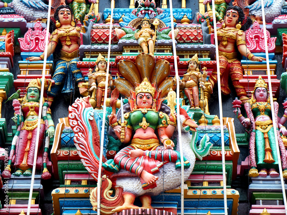 Hindu temple facade Stock Photo | Adobe Stock