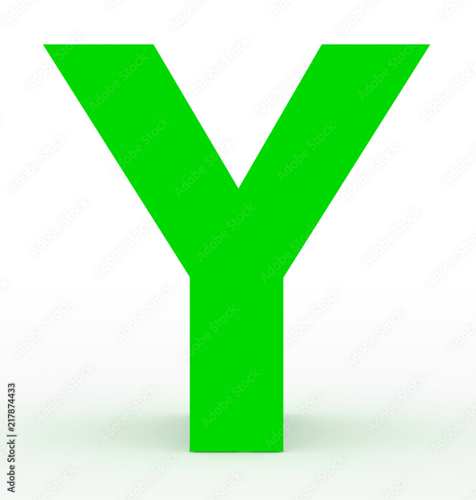 Green Letter Y
