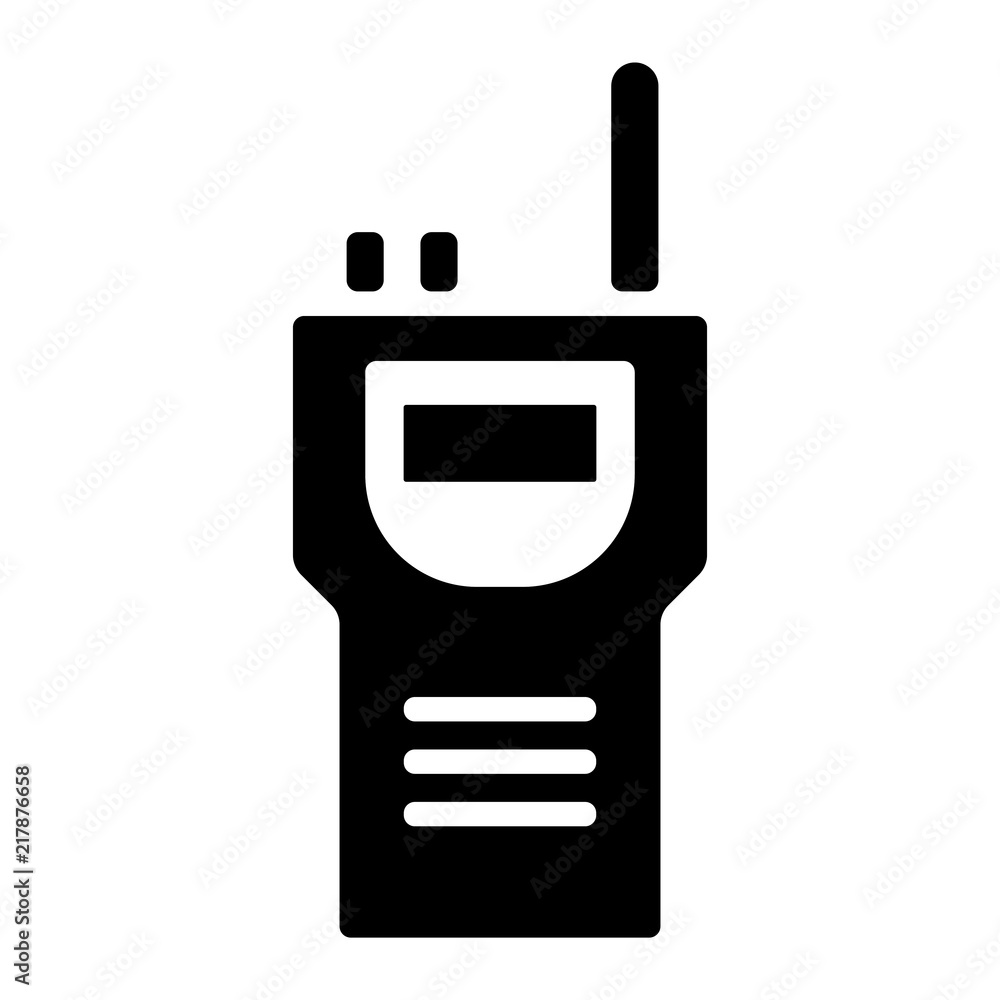 Polizei Icon - Funkgerät Stock-Vektorgrafik | Adobe Stock