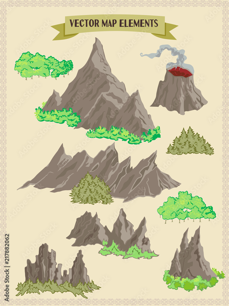 How To Draw Mountains On A Map