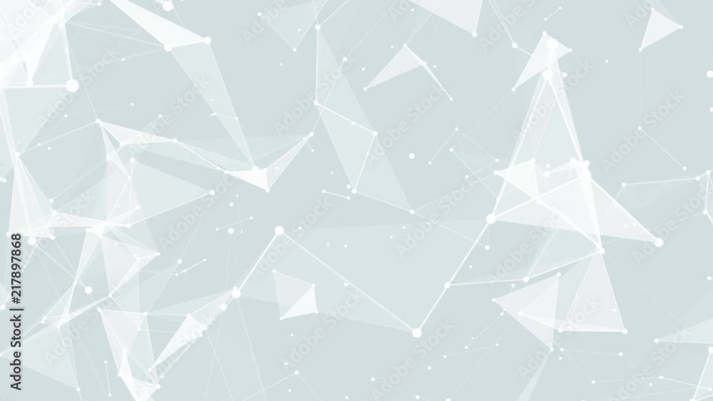 Rotation .Clear background. Transforming structure. Blue facets ...