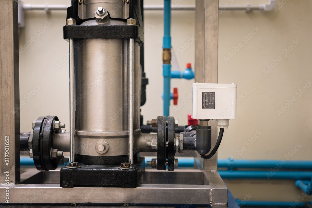 Pressure switch in the pipe,to control pressure in the pipeline ...