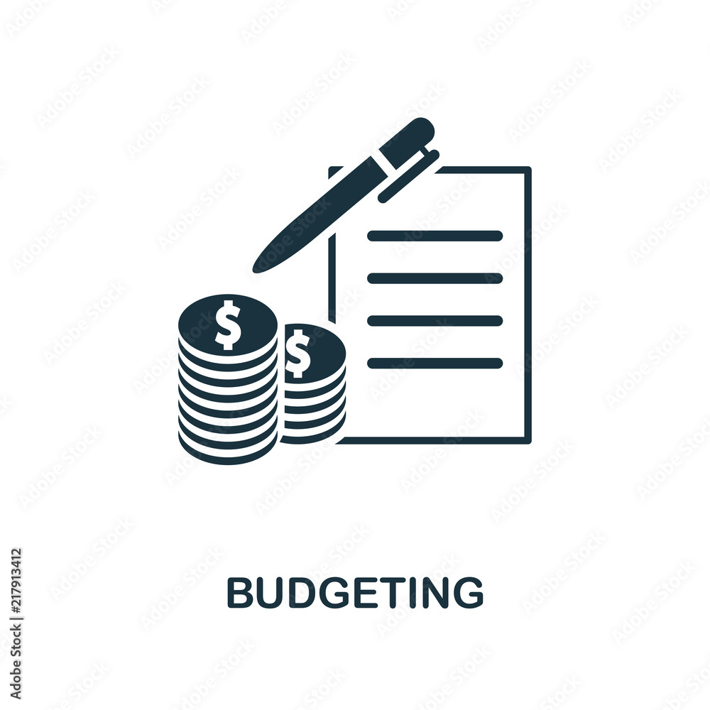 Budgeting icon. Line style icon design from personal finance icon ...