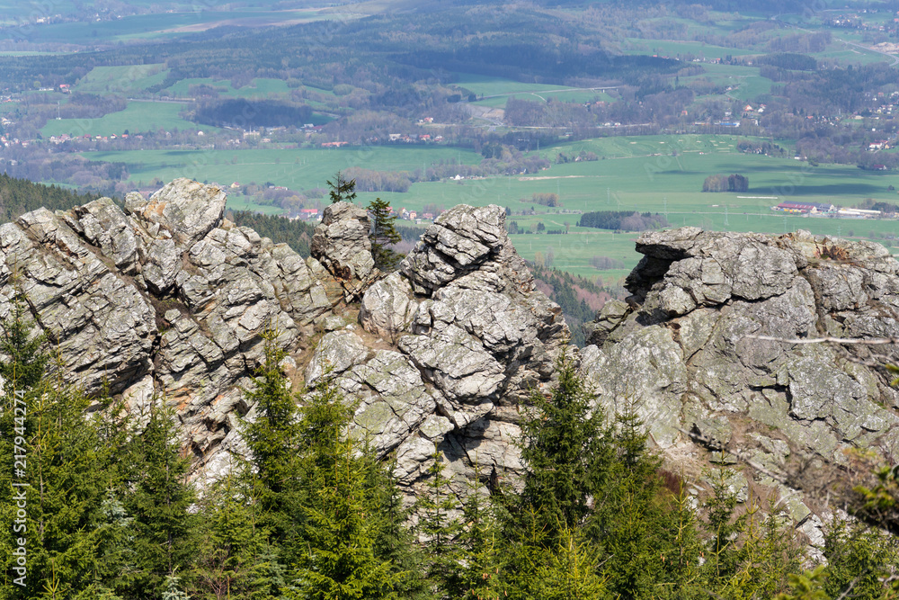 Rock formation Virive kameny - Whirling Stones under Jested mountain ...