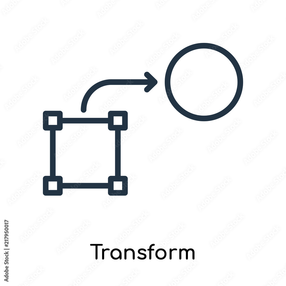 Transform icon vector isolated on white background, Transform sign ... Transform icon vector isolated on white background, Transform sign ...