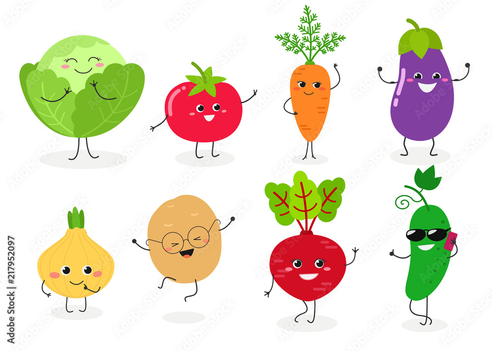 Veggie set №1 Stock Vector | Adobe Stock