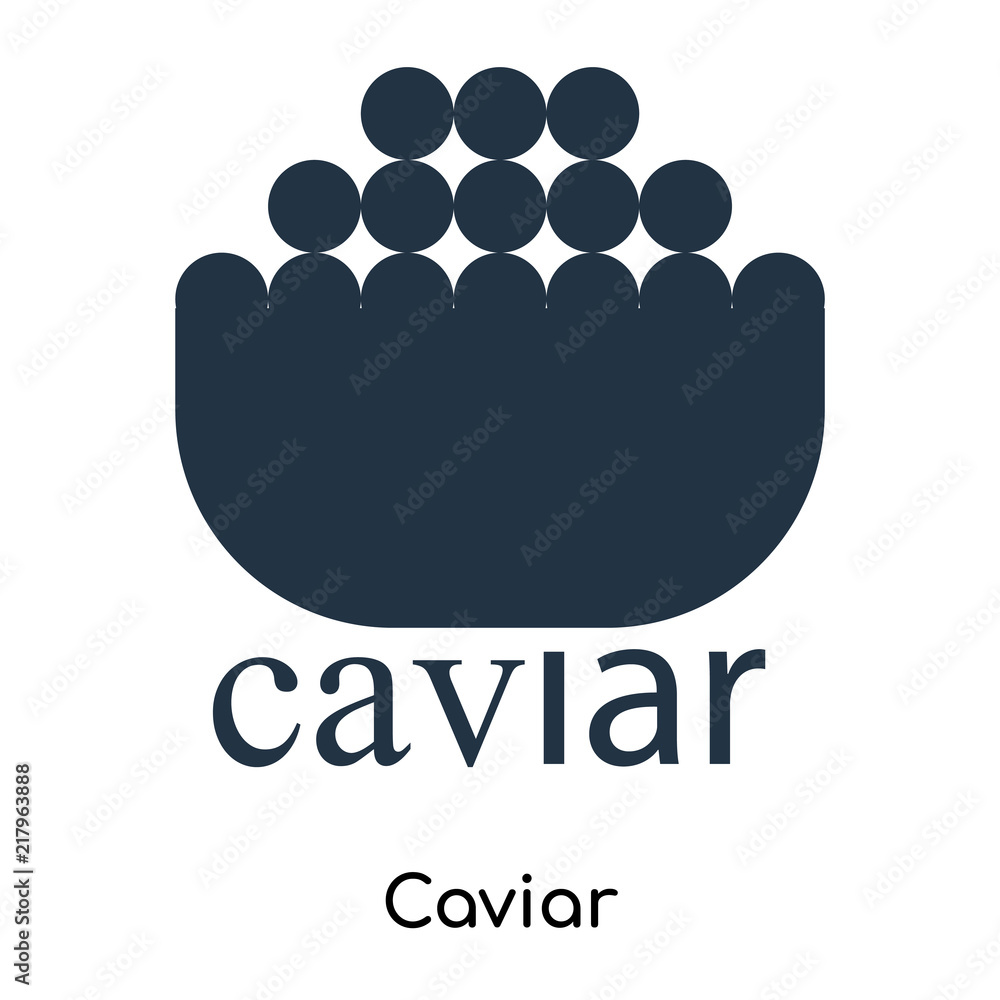 Poster caviar icons isolated on white background – Wall Art | UkPosters