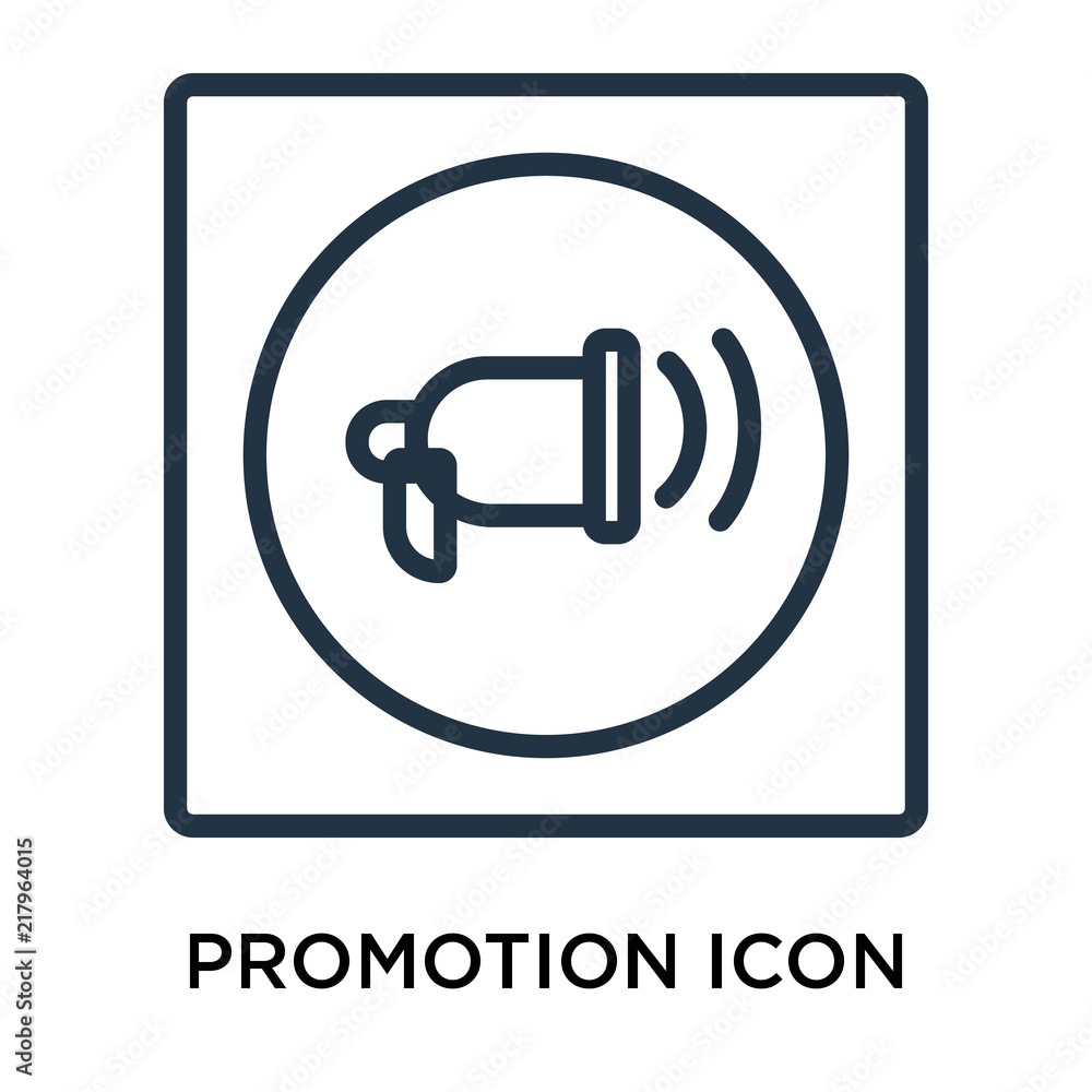 promotion icons isolated on white background. Modern and editable ...