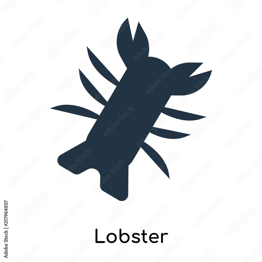 lobster icons isolated on white background. Modern and editable lobster icon. Simple icon vector ...