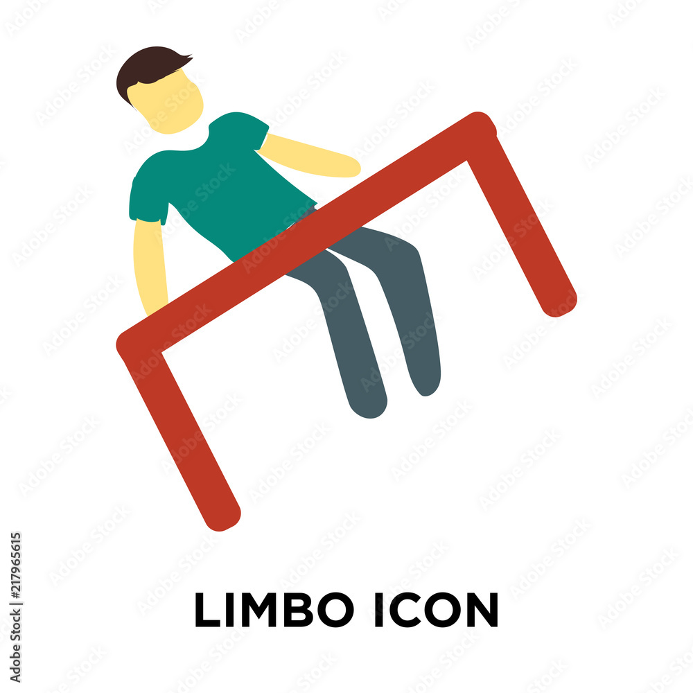 limbo icon isolated on white background. Simple and editable limbo ...