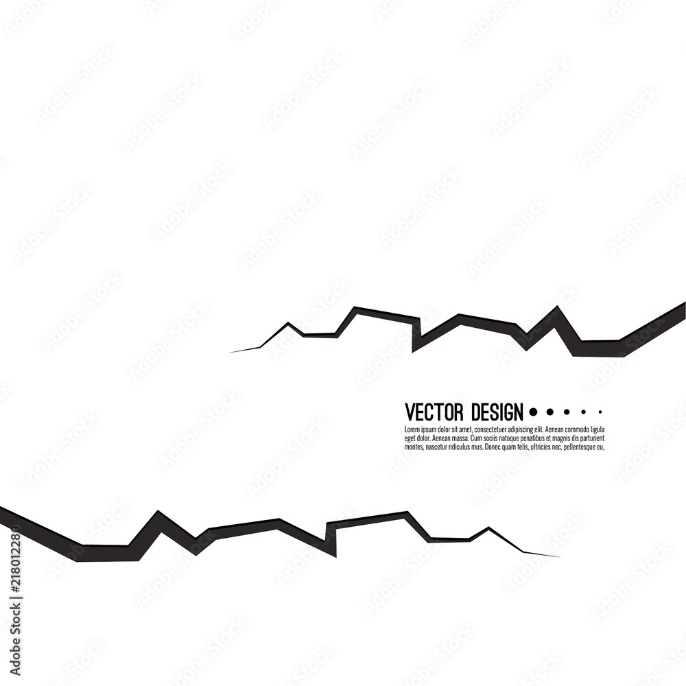 Ccrack on the surface of the earth, fracture texture. The ruptur vector ...
