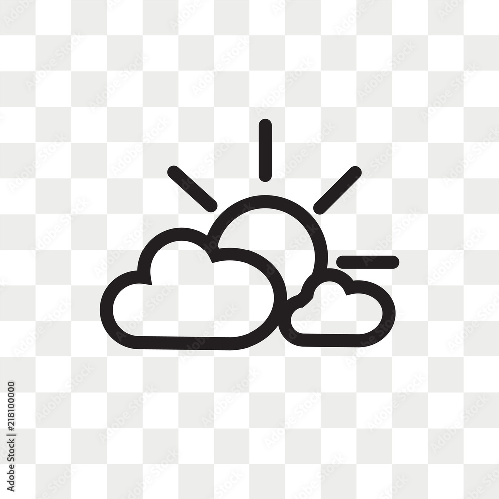 Shining sun vector icon isolated on transparent background, Shining sun ...