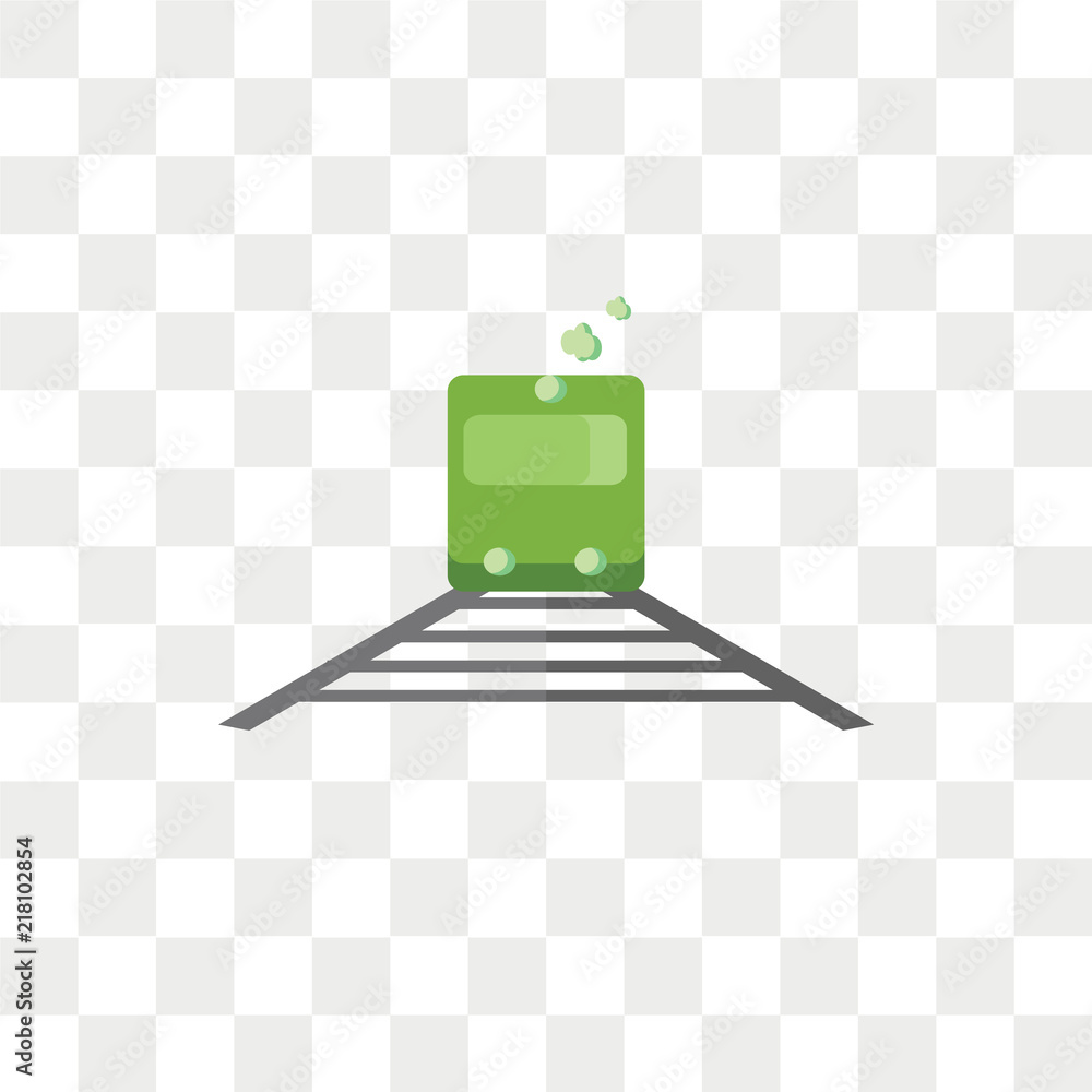 Train vector icon isolated on transparent background, Train logo design ...