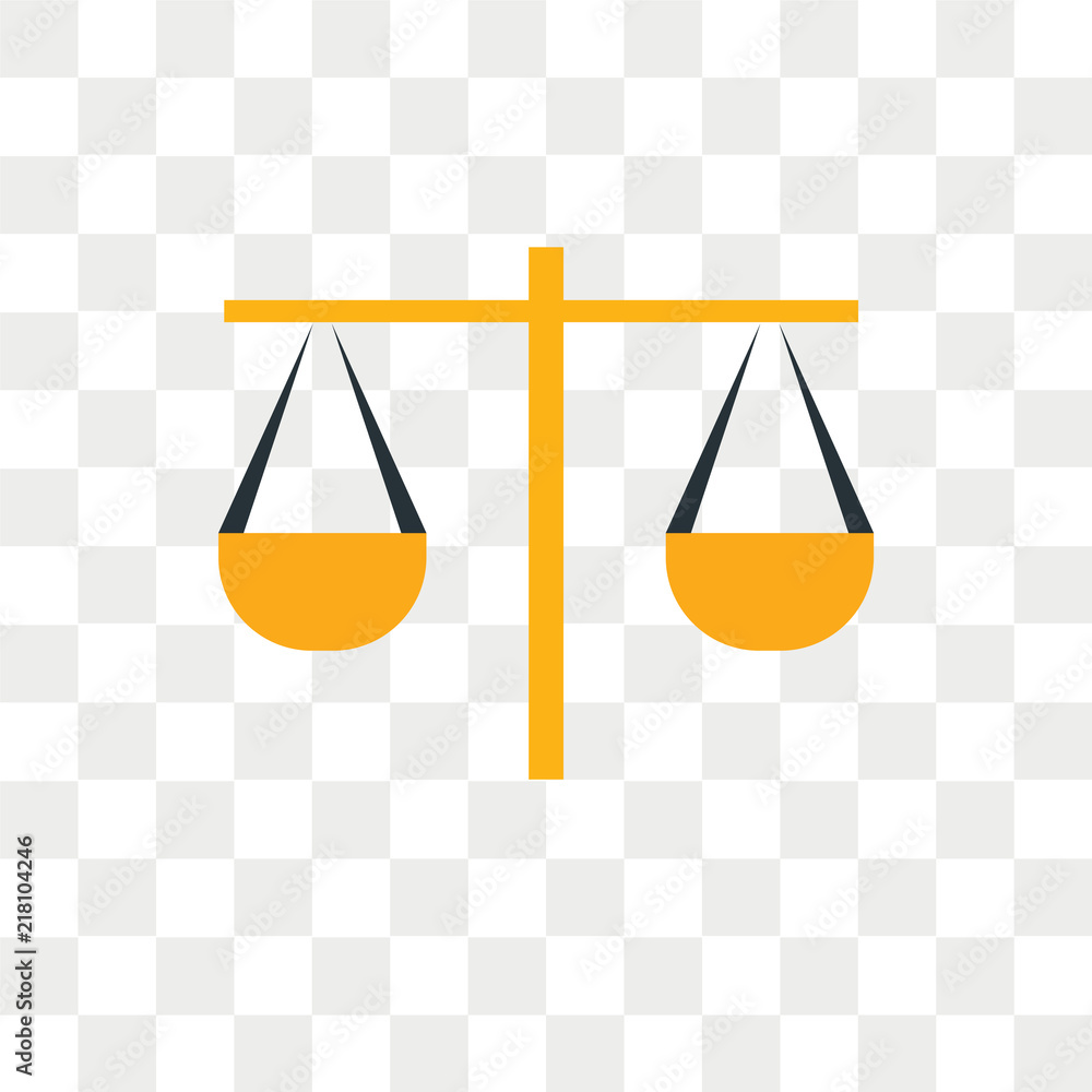 Balance vector icon isolated on transparent background, Balance logo ...