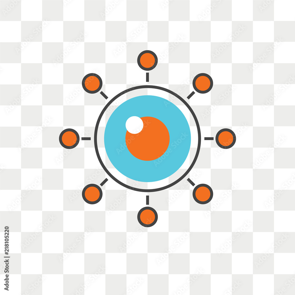 Visibility vector icon isolated on transparent background, Visibility ...