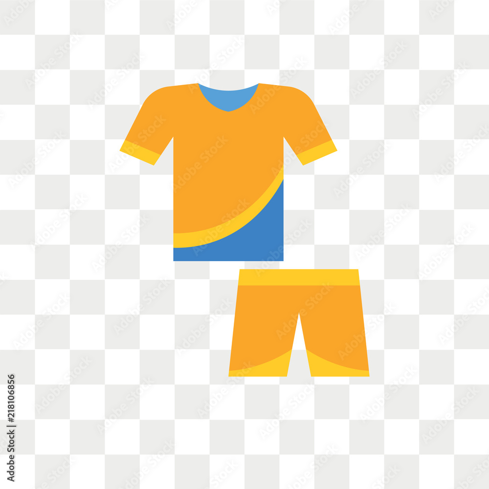 Gym clothes vector icon isolated on transparent background, Gym clothes ...