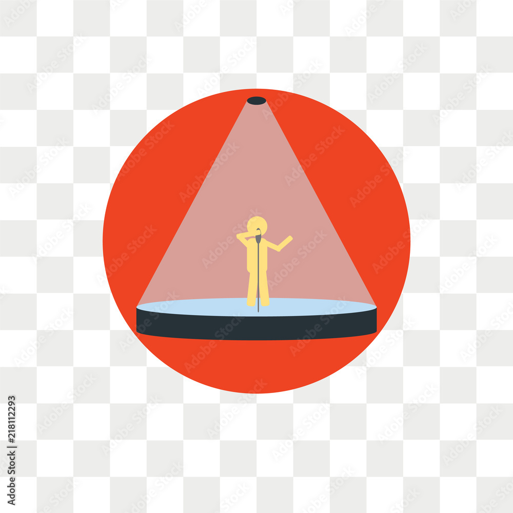 Spotlight vector icon isolated on transparent background, Spotlight ...