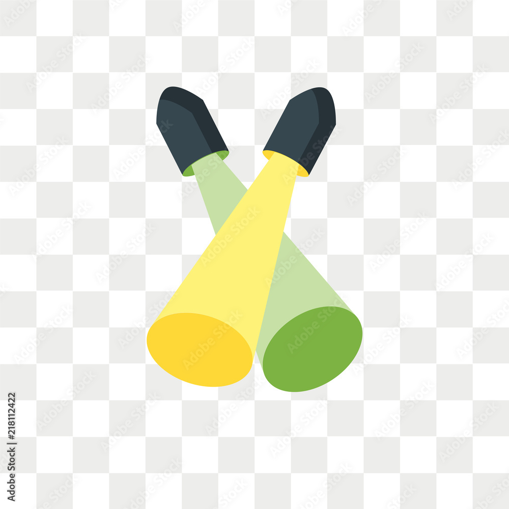 Spotlight vector icon isolated on transparent background, Spotlight ...