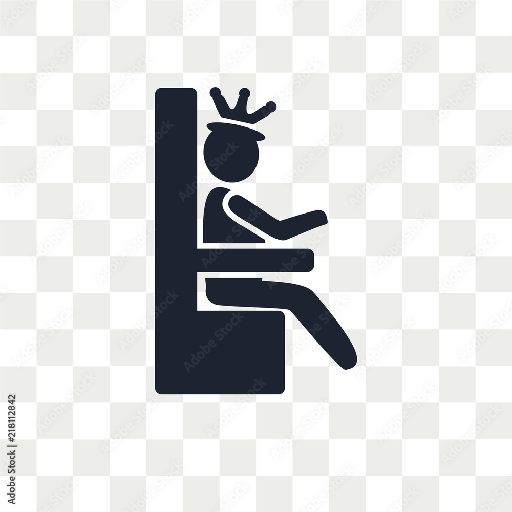 Queen vector icon isolated on transparent background, Queen logo design ...