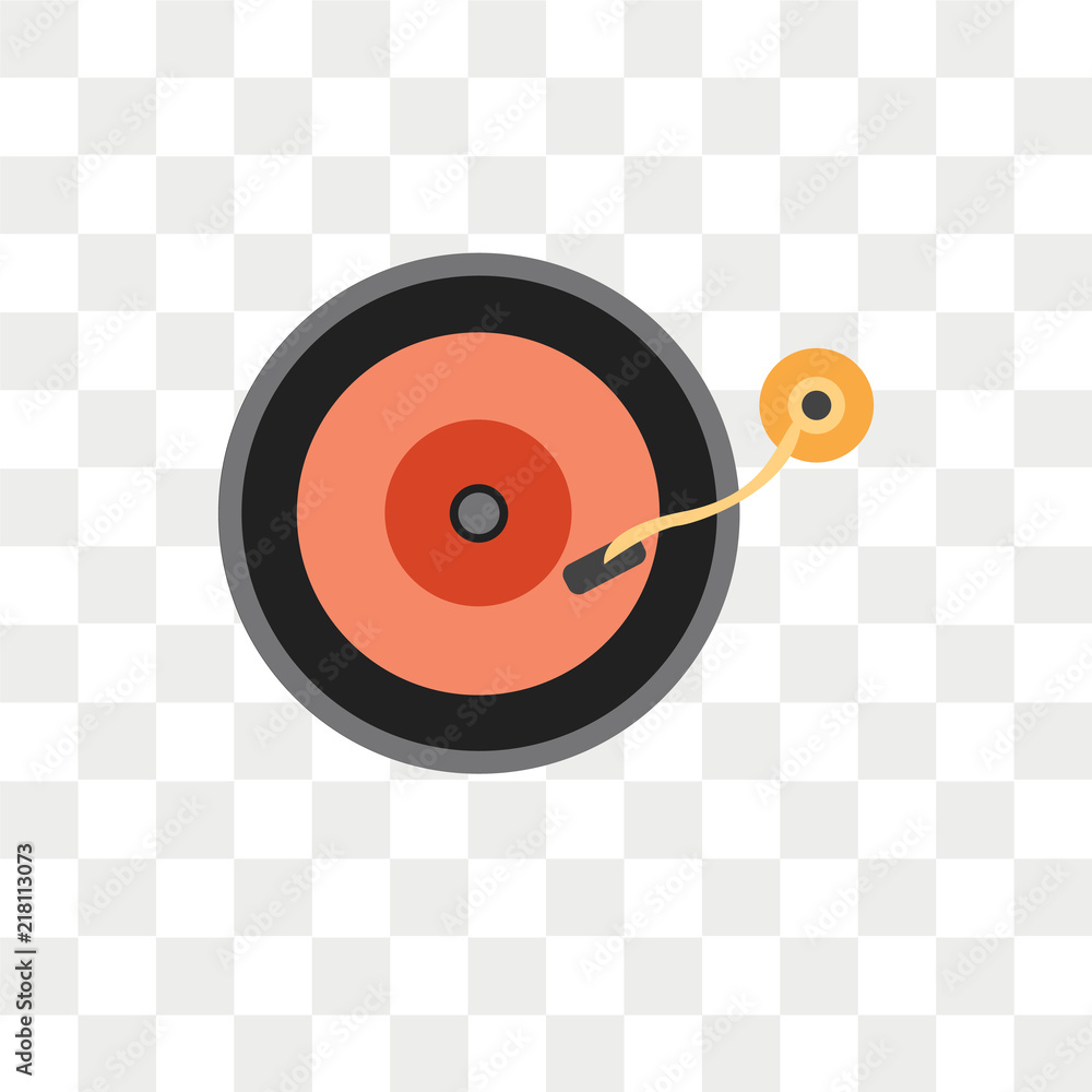 Vinyl vector icon isolated on transparent background, Vinyl logo design ...