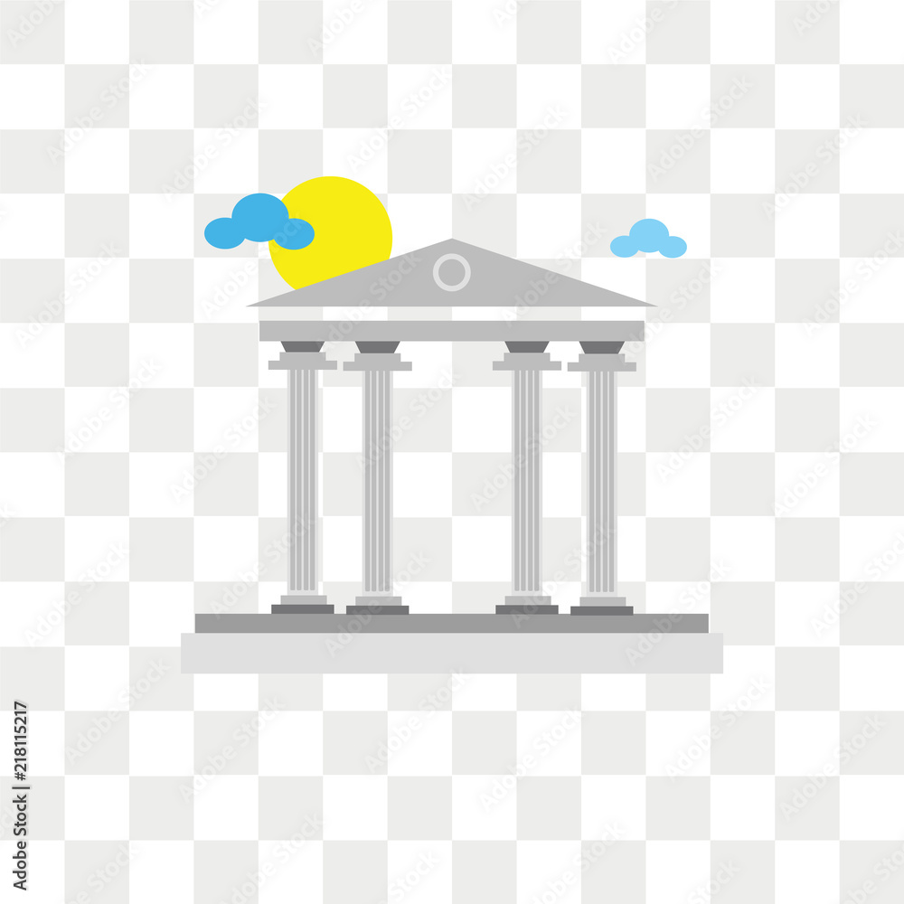 Pantheon vector icon isolated on transparent background, Pantheon logo ...