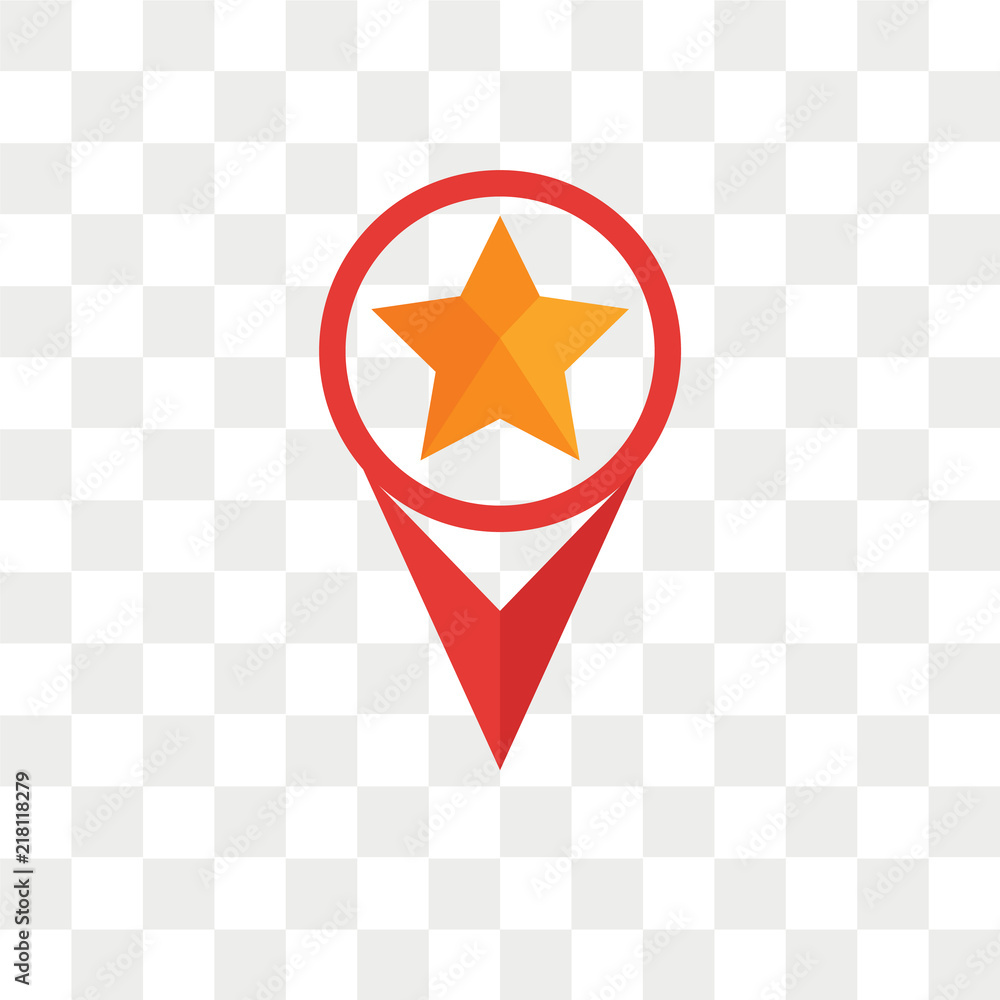 Pin vector icon isolated on transparent background, Pin logo design ...