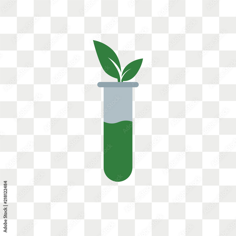Test tube vector icon isolated on transparent background, Test tube ...