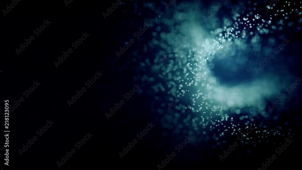 Video background with a moving particles. Motion for web sites and ...