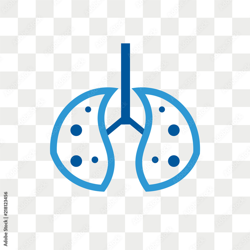 Tuberculosis vector icon isolated on transparent background ...