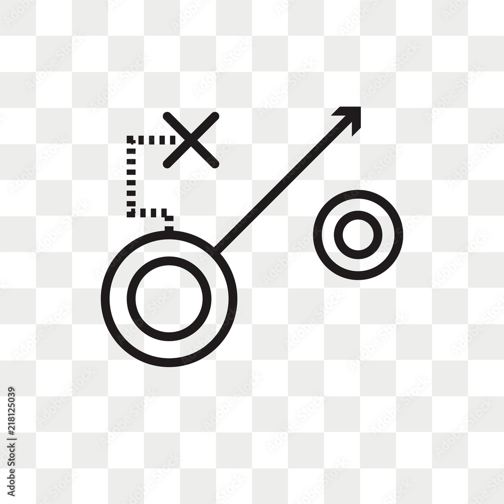 Military strategy graphic vector icon isolated on transparent ...