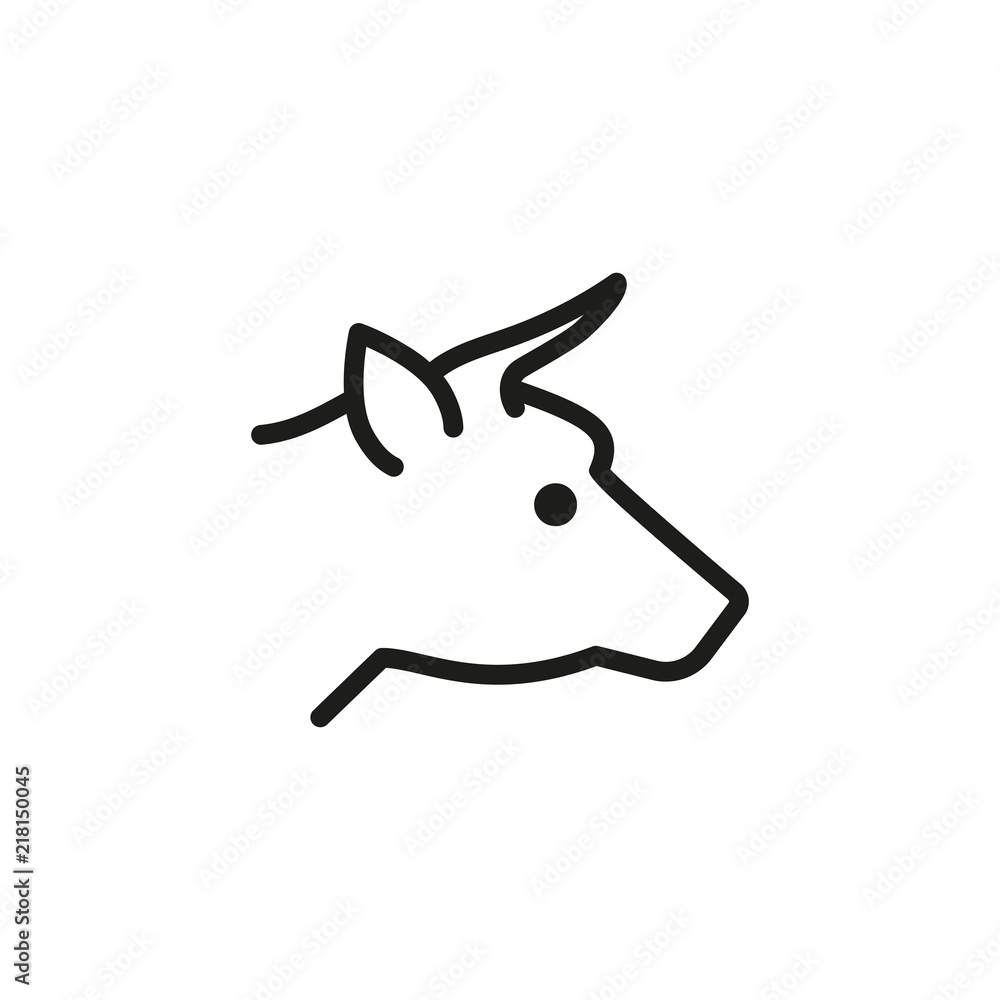 Beef Cow Icon