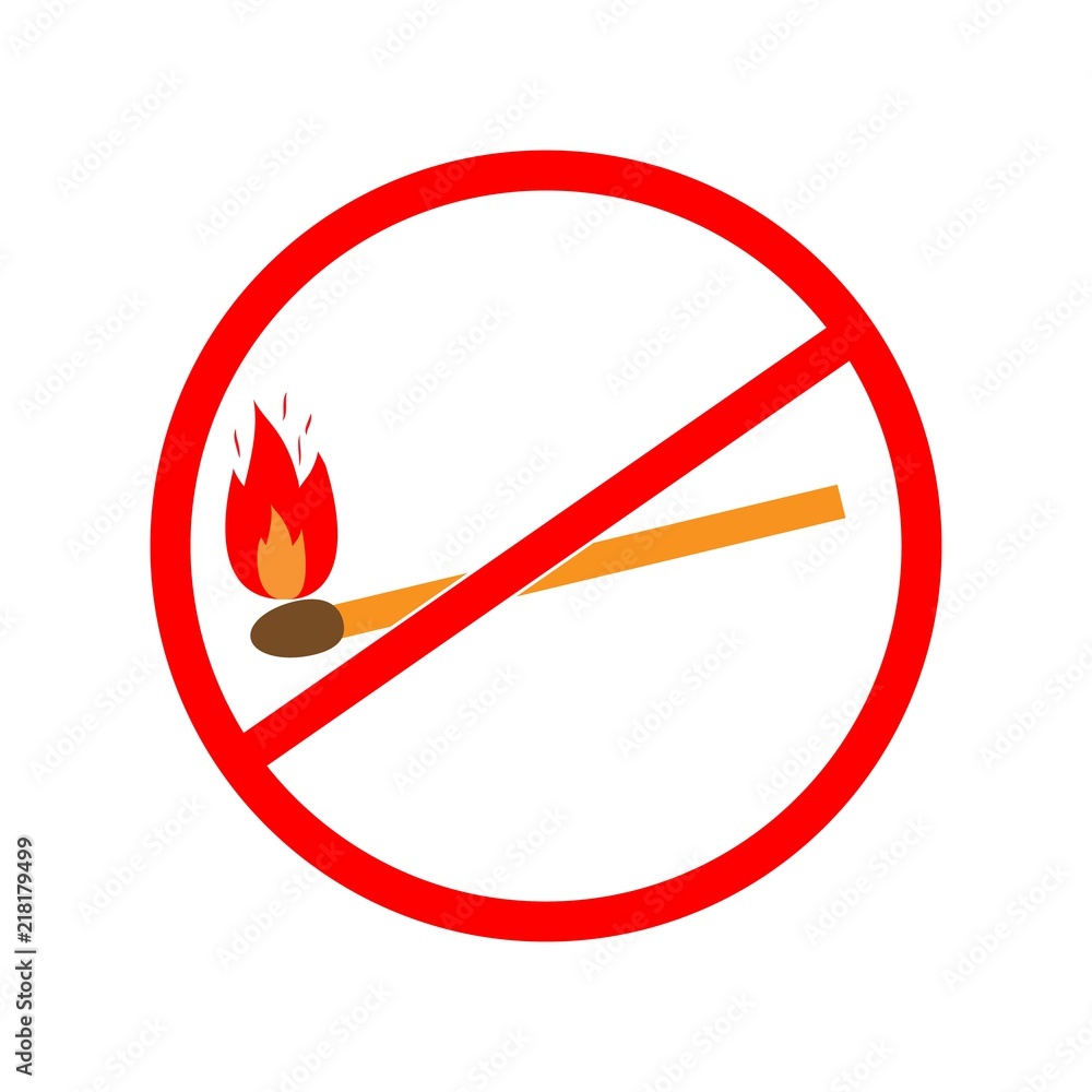 Open Flame Alert Symbol
