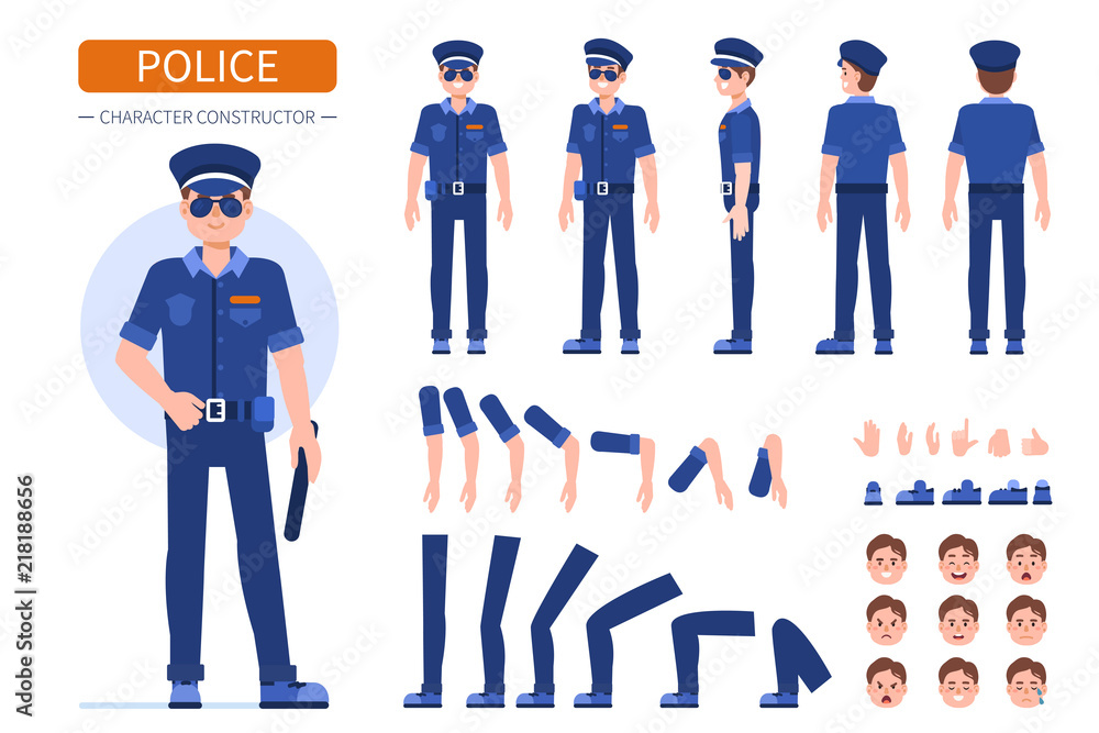 policeman Stock Vector | Adobe Stock