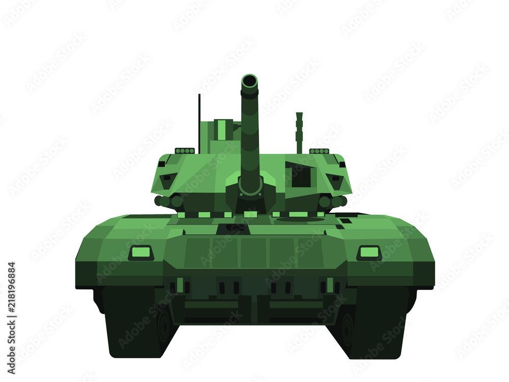 Stockvector Russian Main battle tank is a 4th Generation T-14 Armata in ...