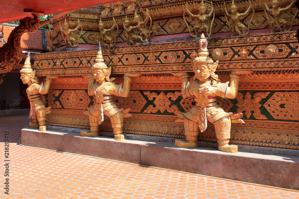 Yak is a mythical creature guarding treasures from bad people. Buddhist ...