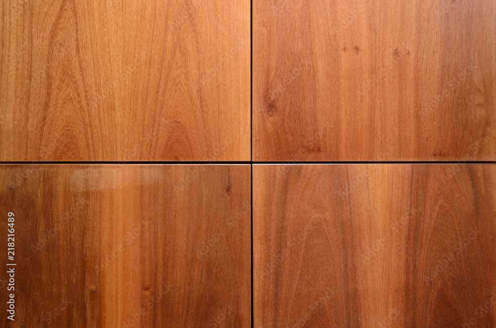 Wood Finishing Wall Panels Background. Joints of Decorative Finishing ...