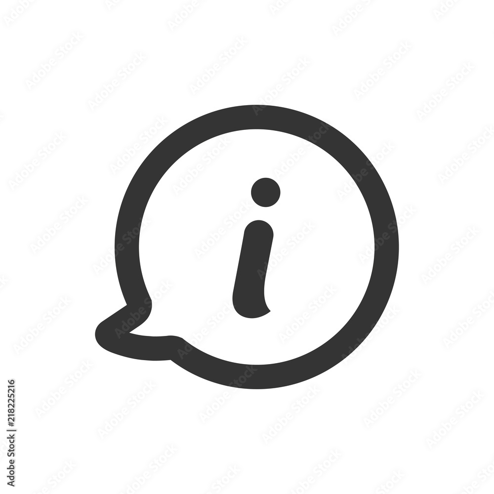 Information support icon Stock Vector | Adobe Stock